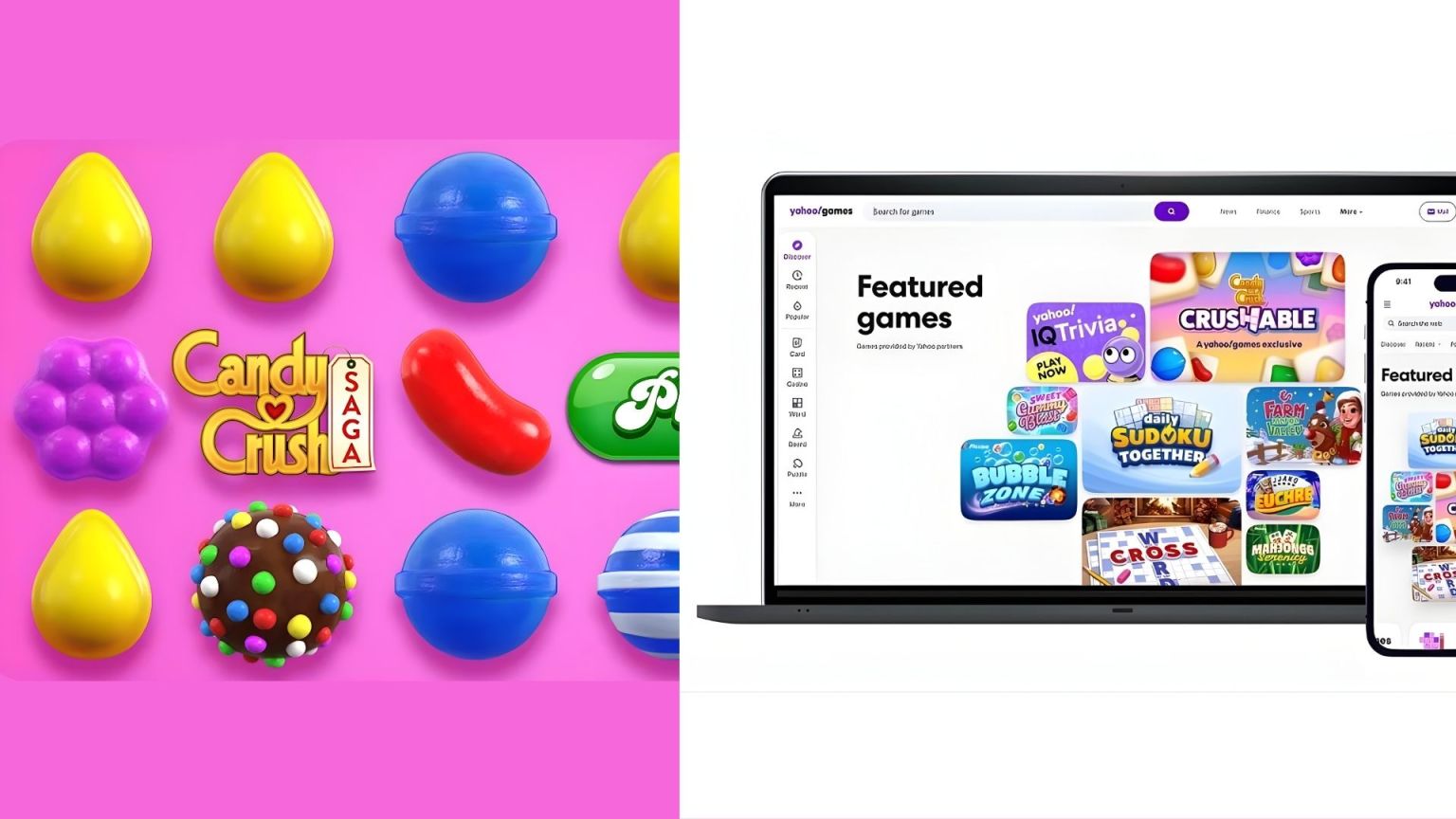 😶🌫️ Yahoo Games Is Back — And Candy Crush Is Leading the Charge ...