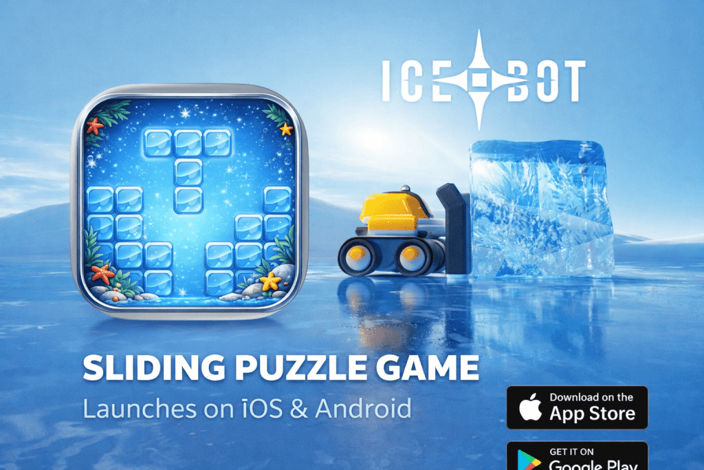 Ice Bot Sliding Puzzle Game Launches on iOS & Android
